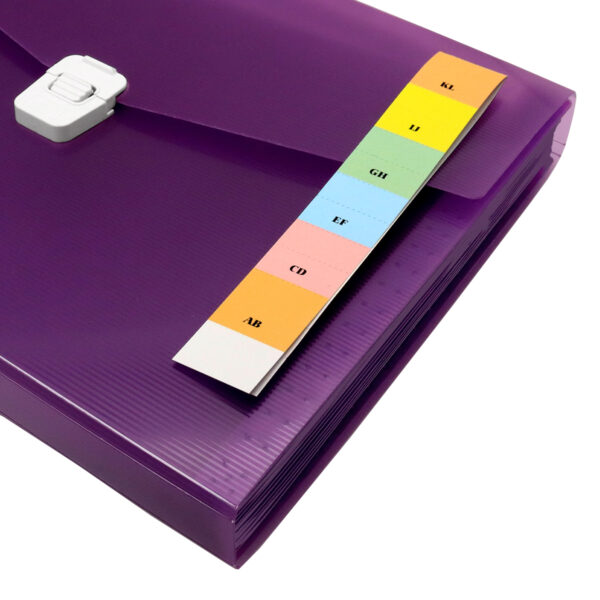 Unicorn Stationery A4 Expanding File With Handle, Subject Tabs And ...